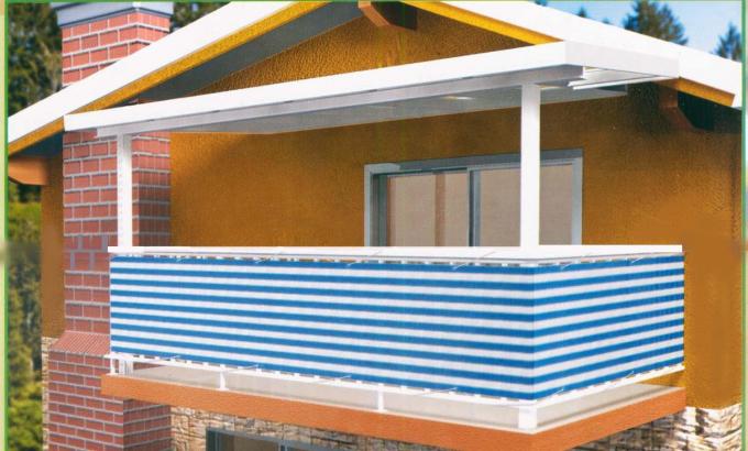 Wind Protection Balcony Windscreen For Veranda Fence 580gsm 650gsm 830gsm
